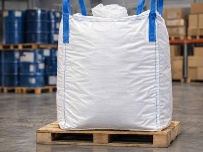 China 45 × 60 Cm Filling Spout Nickel Sulfate FIBC Bag With 45 × 45 Cm Discharge Spout for sale