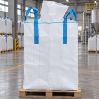 China 1760 N Fabric Strength Nickel Sulfate FIBC Bag With Four Cross-Bottom Lifting Belts for sale