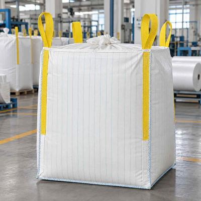 China 1% UV-Added Graphite Powder FIBC Bags For Limited Outdoor Handling for sale