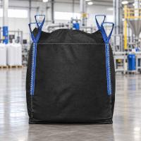 China Four-Loop Graphite Powder FIBC Bags With 40 Cm Diamond Loop Stitching for sale