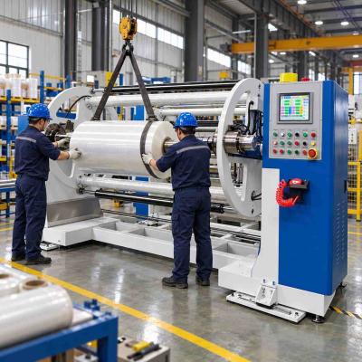 China Ø1300 Mm Roll-Capacity Film Coating Machine For Compound Fertilizer Sack Fabric for sale