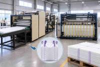 China ±2 Mm Automatic Fabric-Receiving FIBC Cutting Machine  For Wide PP Woven Fabric for sale