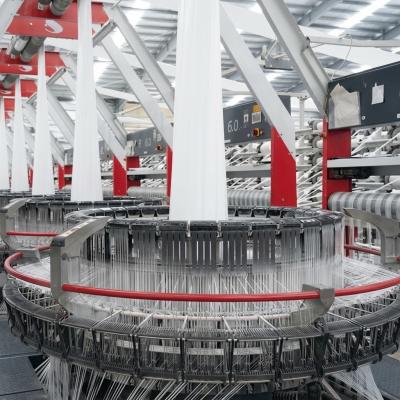 China Forced Oil Lubrication Circular Loom Machine For Mineral Packaging Sack Fabric for sale
