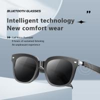 China 110mAh*2 Capacity Bluetooth Sunglasses With Music 8-10 Hour Glossy Black Spectacle Lens for sale