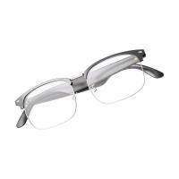 China Black Silver BT 5.3 Ultralight Smart Bluetooth Wireless Glasses For Listen To Music for sale