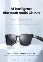 China Black Bluetooth Sunglasses With Call Bluetooth 5.1 Version 90mAh 4-6 Hour Music Time for sale