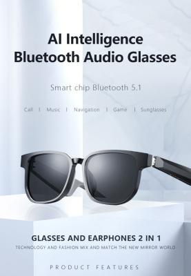 China Black Bluetooth Sunglasses With Call Bluetooth 5.1 Version 90mAh 4-6 Hour Music Time for sale