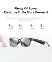 China Stereo Sound Black Bluetooth Sunglasses With Call 90mAh Capacity BT 5.1 Version 4-6 Hour Standby for sale