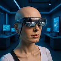 China 1080P OLED AR Smart Glasses with 43° FOV and 3000nits Brightness for Immersive Augmented Reality Experience for sale