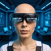 China 3000nits Brightness 1920*1080 Resolution AR Smart Glasses with 13MP Camera and USB-C Connectivity for sale