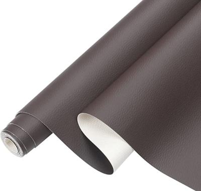 China Abrasion Resistant Grey PVC Artificial Leather Sheet 0.5mm to 3.0mm for Upholstery for sale