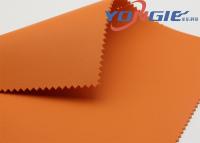 China Customizable 0.5mm Thick Orange Vegan Leather Fabric Tearproof for Pillow Covers for sale