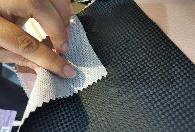 China Diamond Pattern PVC Super Leather 3.0mm Durable Waterproof Fabric for Upholstery for sale