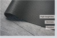 China Perforated PVC Synthetic Leather Fire Resistant Vinyl Fabric 0.8mm for Car Seat Cover for sale