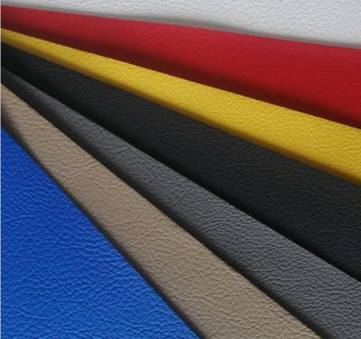 China Fadeless Elastic PVC Synthetic Leather 0.8mm for Car Seat Covers Custom Colors for sale