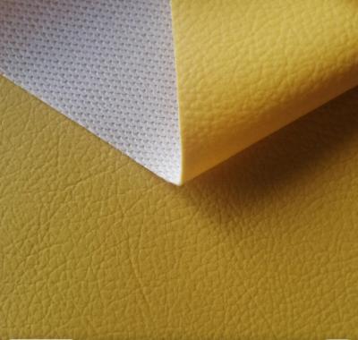 China Custom PVC Leather 0.8mm Thickness Abrasion Resistant Faux Leather for Sofa Car Seat Luggage for sale