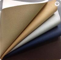 China 0.65mm PVC Vinyl Synthetic Leather Fabric 140cm Width for Car Seat Cover for sale