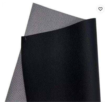 China 0.6mm Lychee PVC Leather Durable Waterproof for Chair Car Seat Sofa Upholstery 140cm Width for sale