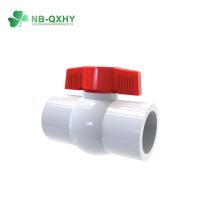 China Pn16 High Thickness PVC Valve for Drain Water Sch80 Material Plastic Compact Ball Valve for sale