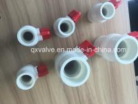 China Low Temperature DIN Standard PVC Valve for Water Supply Socket and Threaded Design for sale