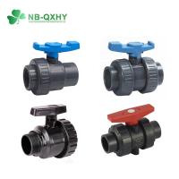 China UPVC Butterfly Valve for Water Media ISO9001 Plastic Ball Valve PVC Foot Valve Compact Valve for sale