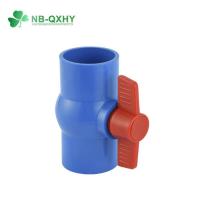 China Straight Through Type Plastic PVC Compact Ball Valve with Straight Channel from Top for sale