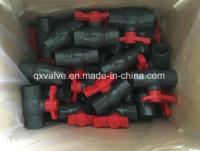 China Plumbing Materials and Pipe Fitting at Glue Connection White Plastic Socket Ball Valve for sale