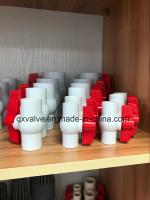 China Plumbing Materials and Pipe Fitting at Glue Connection White Plastic Socket Ball Valve for sale