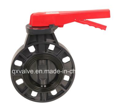 China Water Industrial Manual Wafer Seat Ring Pn10 Butterfly Valve with Manual Driving Mode for sale