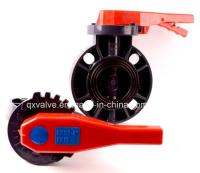 China QX05 PVC Butterfly Valves with EPDM Seat Handles Standard DIN ANSI JIS for sale