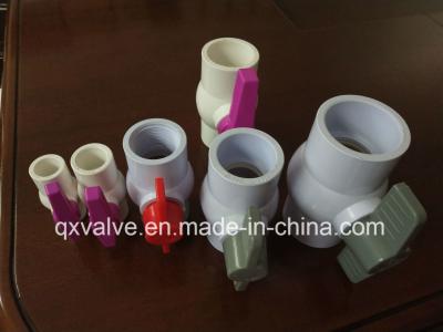 China Channel Straight Through Type High Thickness Taiwan PVC Ball Valve with EPDM Rubber for sale