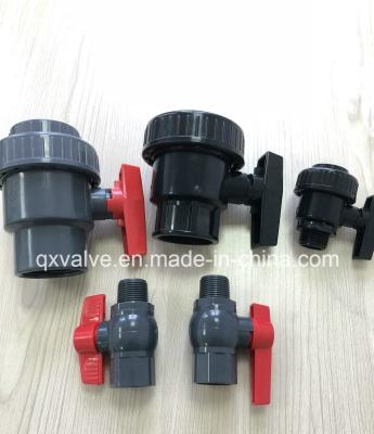 China M/F and F/F Connection Form PVC Union Ball Valve Suitable for Irrigation DIN Standard for sale