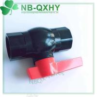 China Brown Color Type PVC Ball Valves with UV Protection and Manual Driving Mode for sale