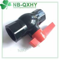 China Brown Color Type PVC Ball Valves with UV Protection and Manual Driving Mode for sale