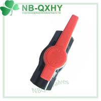 China Brown Color Type PVC Ball Valves with UV Protection and Manual Driving Mode for sale