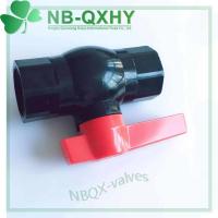 China Brown Color Type PVC Ball Valves with UV Protection and Manual Driving Mode for sale