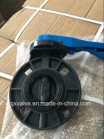 China EPDM Rubber PVC Butterfly Valve with DIN JIS ANSI Standard and 316 Carbon Steel Stem for sale