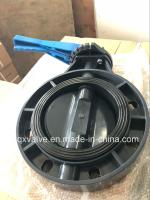 China EPDM Rubber PVC Butterfly Valve with DIN JIS ANSI Standard and 316 Carbon Steel Stem for sale