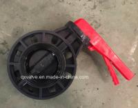 China EPDM Rubber PVC Butterfly Valve with DIN JIS ANSI Standard and 316 Carbon Steel Stem for sale