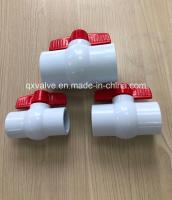 China Material BS Threaded PVC Ball Valve Manual Driving Mode DIN Standard for sale