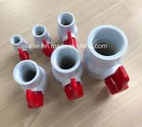 China Material BS Threaded PVC Ball Valve Manual Driving Mode DIN Standard for sale