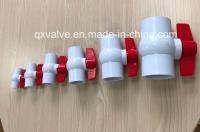 China Material BS Threaded PVC Ball Valve Manual Driving Mode DIN Standard for sale