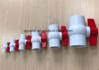 China Better Socket /Threaded PVC Compact Ball Valves with Straight Through Type Channel for sale