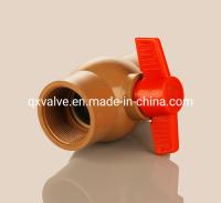China 100% Material Light Gray Body Blue Handle Octagonal Ball Valve for Agricultural Irrigation for sale