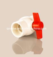 China 100% Material Light Gray Body Blue Handle Octagonal Ball Valve for Agricultural Irrigation for sale