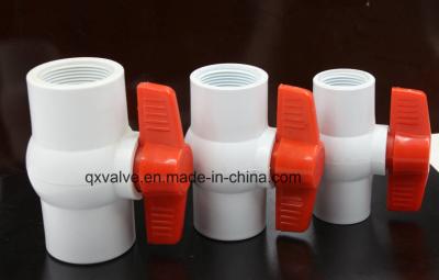 China PVC Ball Valve with Thread BSPT Manual Driving Mode and Socket Connection Form for sale