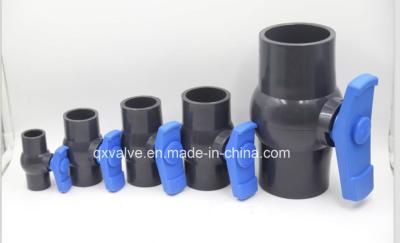 China Slightly Used U-PVC Compact Ball Valve PVC 150psi with Sch80 Nominal Pressure Pn16 for sale