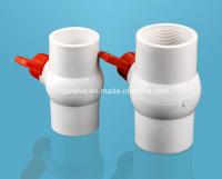 China Water Media PVC Ball Valve with ABS Handle and JIS Standard within 1/2