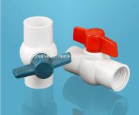 China Water Media PVC Ball Valve with ABS Handle and JIS Standard within 1/2