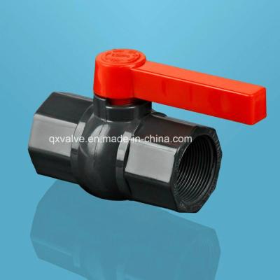 China Household Usage Red PVC Octagonal Ball Valve with Long Handle in Straight Through Type for sale